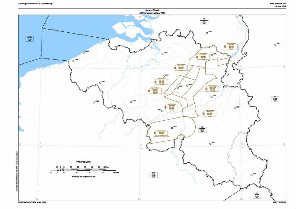 Carte TMA Be